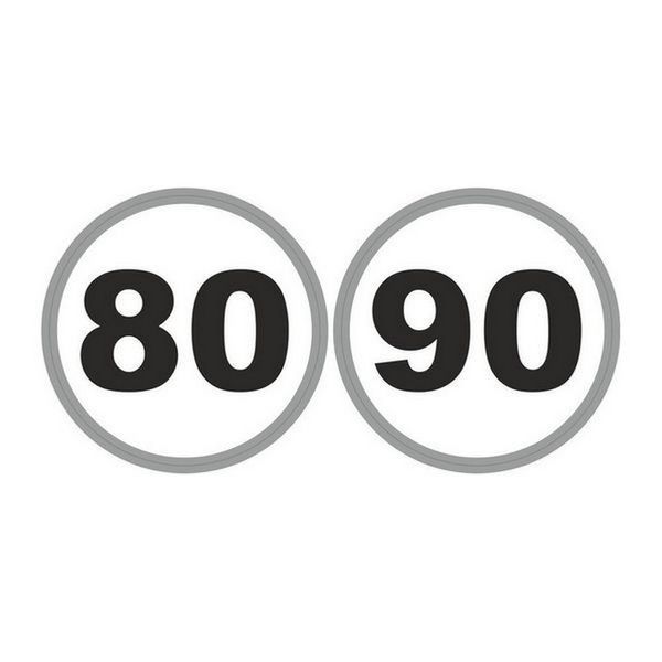 French Speed Limit Stickers 80/90kmh – Camping HQ UK