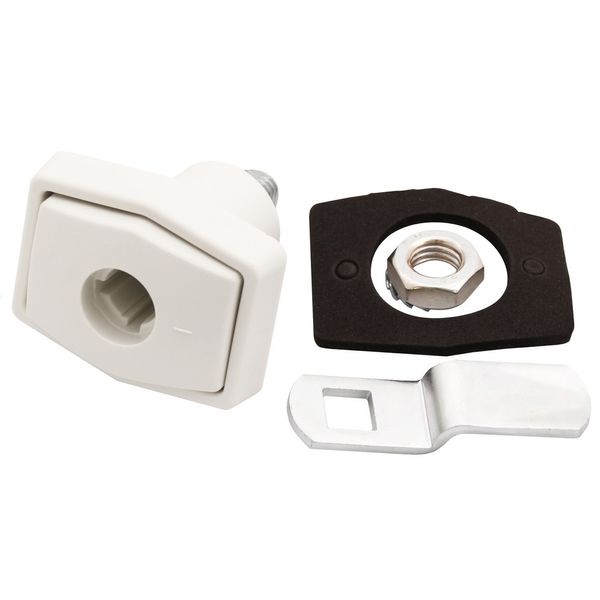 Zadi Rectangular Push Lock Off White – Camping HQ UK