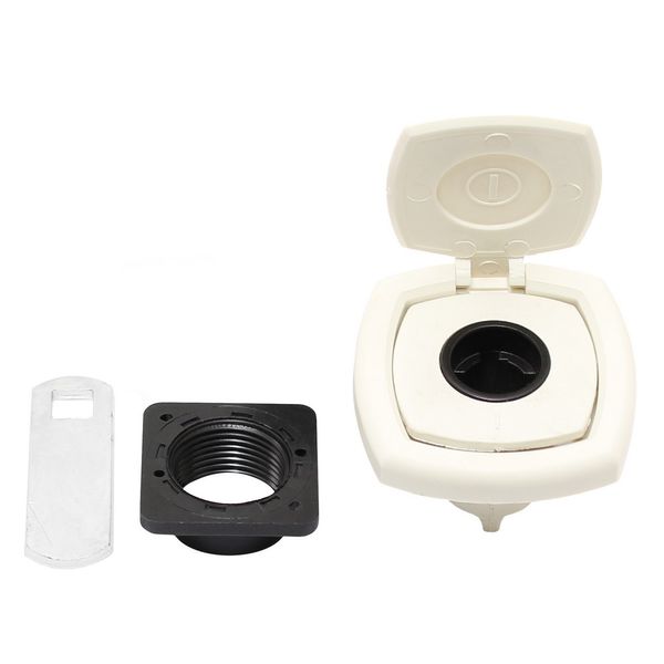 Zadi Square Push Lock with Cover White – Camping HQ UK