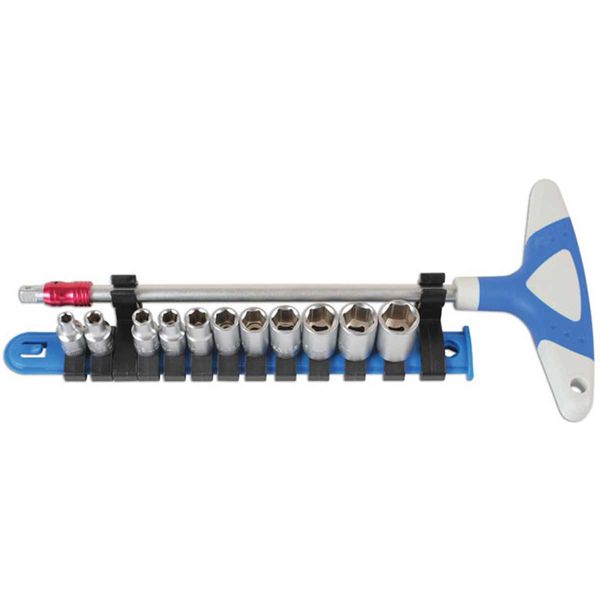 Laser Tools T-Handle Socket Set 1/4" Drive (12-Piece) – Camping HQ UK