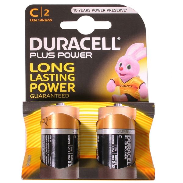 Duracell C Battery (x2) – Camping HQ UK