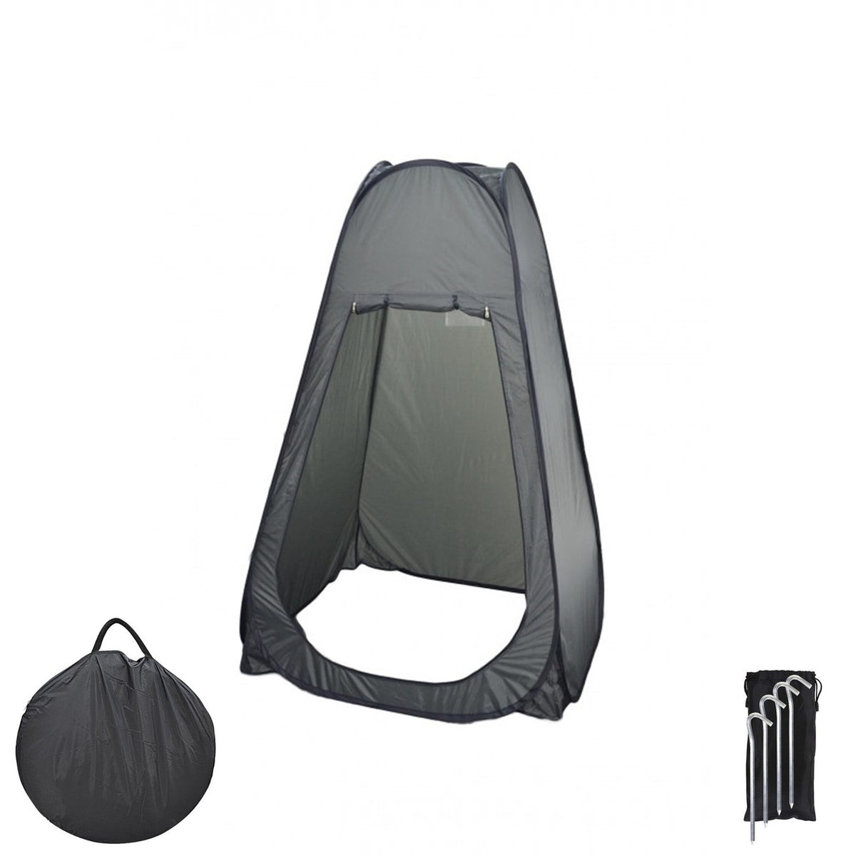 Pop-Up Toilet Tent Changing Room - Anthracite – Camping HQ UK